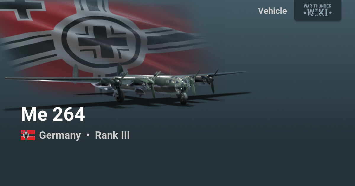 Messerschmitt Me 264 Maximum Speed
