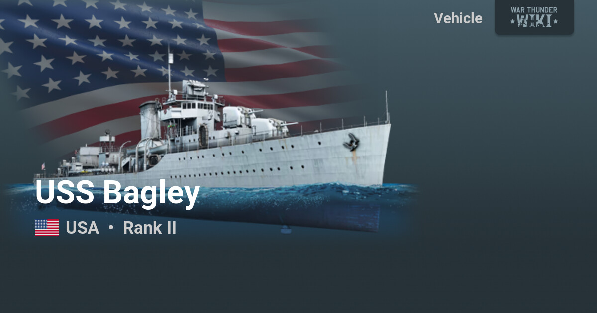 Uss Bagleydd386 Lead Ship Of The Bagley Class Chicago II (CL 29)
